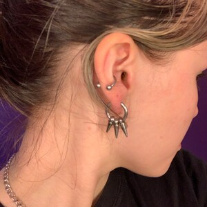 Thorns Ear Cuff Gothic Ear Cuff Stainless Steel Cuff Gothic - Etsy