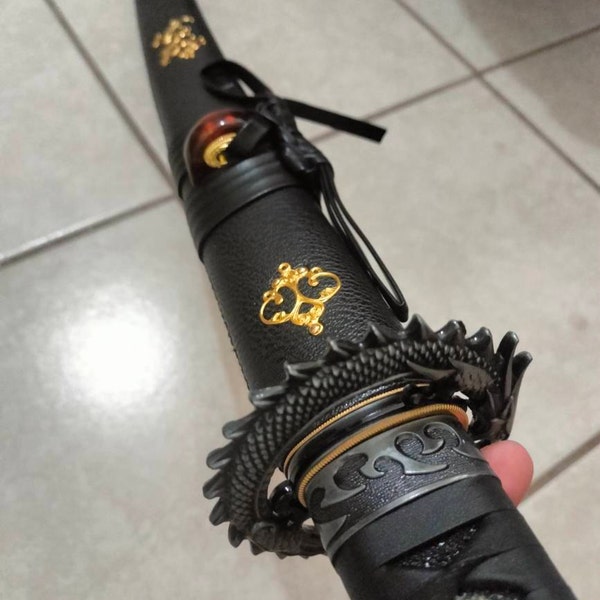 Handmade Japanese Katana Sword Real Hand Forged Full Tang Samurai ...