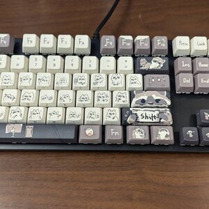 Colorless Theme Keycaps Artisan Keycaps Mechanical Keyboard 125 Keys ...