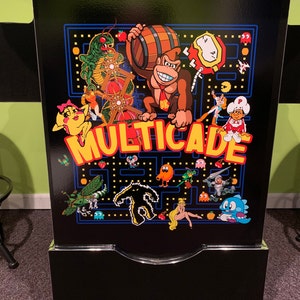 Mame Multicade Classics Side Art Arcade Cabinet Graphics Decals ...