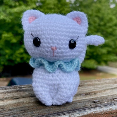Kitty the Little White Kitten Pattern Crochet Cat Pattern - Etsy