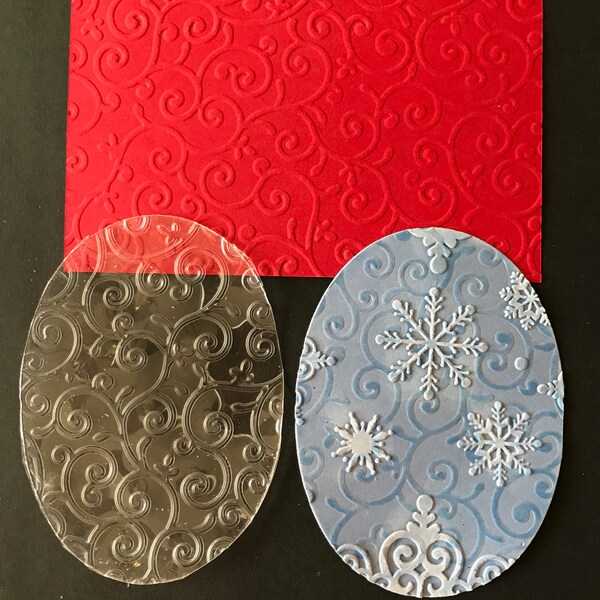 Swirls Embossing Folder - Paper Embossing - Paper Craft Embosser ...