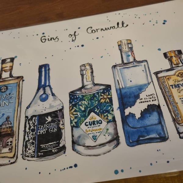 A-Z of Gin Print | Gin Lover | Gin Gift | Gift for a Gin Lover| Gin and ...