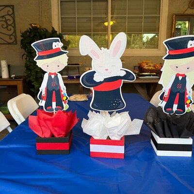 Magician Birthday Decorations Magician Centerpiece Magic Show Magician ...