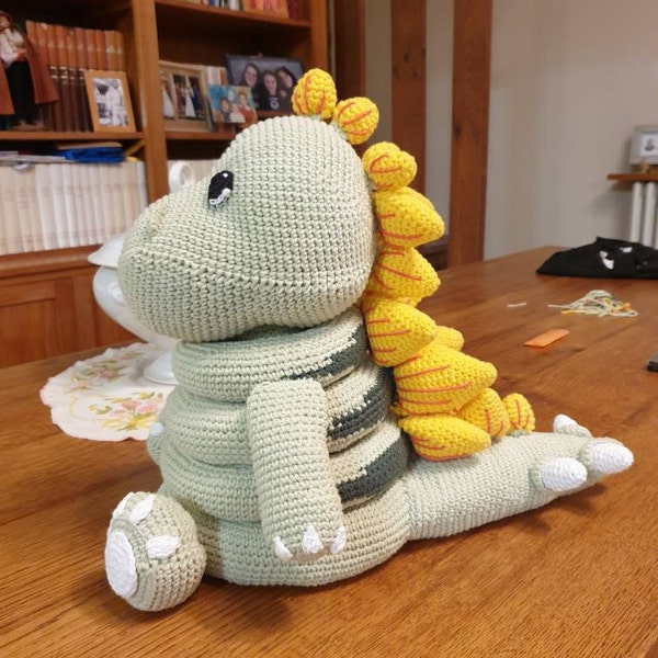 Triceratops and Stegosaurus Dino Stacking Toy Crochet Pattern Bundle ...