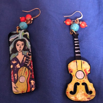 Wooden Key Ring and Bag Accessory Kokeshi Doll Inspired by Kusama ...