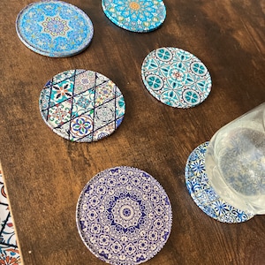 Set of 6 Coasters Drink Coasters Turkish Persian - Etsy UK