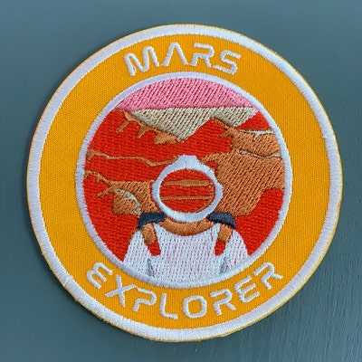 Mars Explorer Embroidered Patch Iron-on/sew-on Custom - Etsy