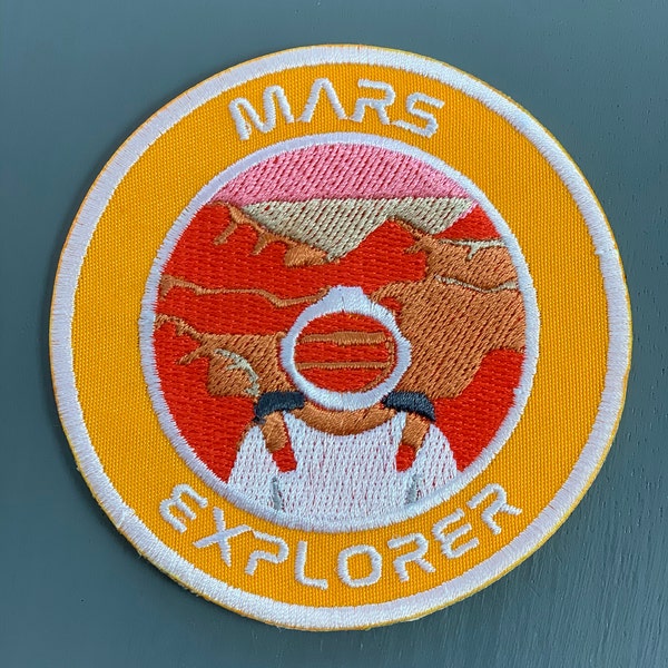 Mars Explorer Embroidered Patch Iron-on/sew-on Custom Applique, NASA ...
