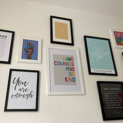 Have Courage and Be Kind Motivational Wall Art Poster Cinderella ...