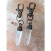 Quartz Crystal Keychain | Raw Crystal Keychain | Quartz Crystal Key ...
