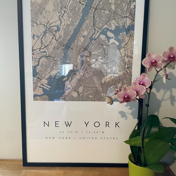 Personalized Map Art, Multiple Sizes, Map Prints, Custom Map Art, Your Choice, Anniversary ...