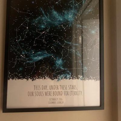 Custom Star Map Unique Romantic Gift for Him or Her Personalized Night ...