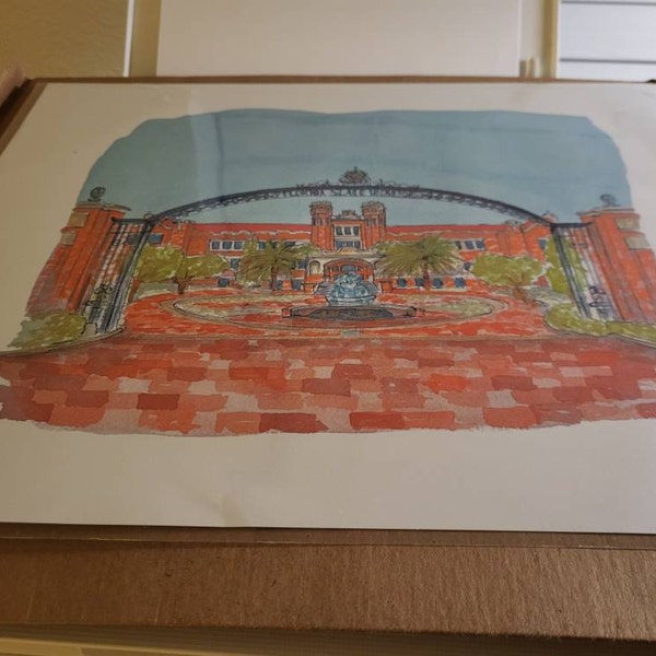 Florida State University Vintage Icons Print / FSU Art Print / Florida ...