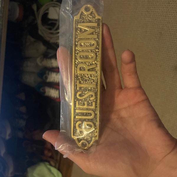 Retro Door Flair! Solid Brass Vintage Nautical Door Placards FIVE ...