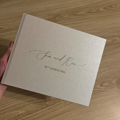 Extra Large Traditional Book Bound Photograph Album With Opaque ...