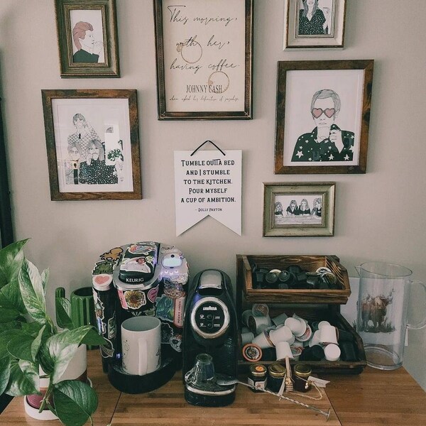 Simple Blue Line Drawing, Ocean Art Print, Waves Continuous Line ...