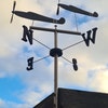 Firewood Sam , Wind Vane, Weather Vane, Whirligig, Automaton With N/S ...