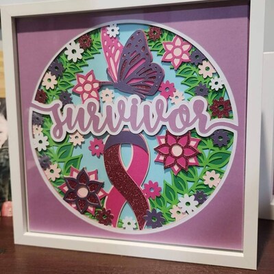 3D SURVIVOR Svg AWARENESS RIBBON Svg for Cricut for Silhouette - Etsy