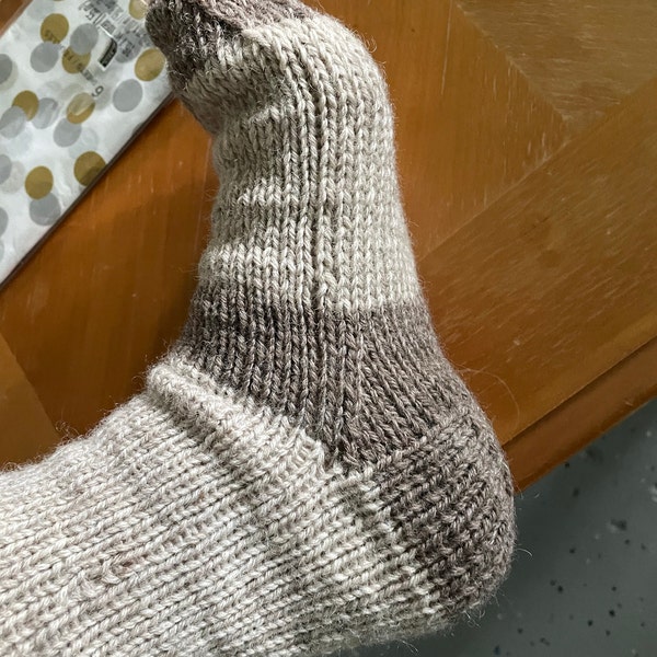 KNITTING PATTERN ⨯ Beginner Socks Knit Pattern ⨯ Cozy Boot Socks ...