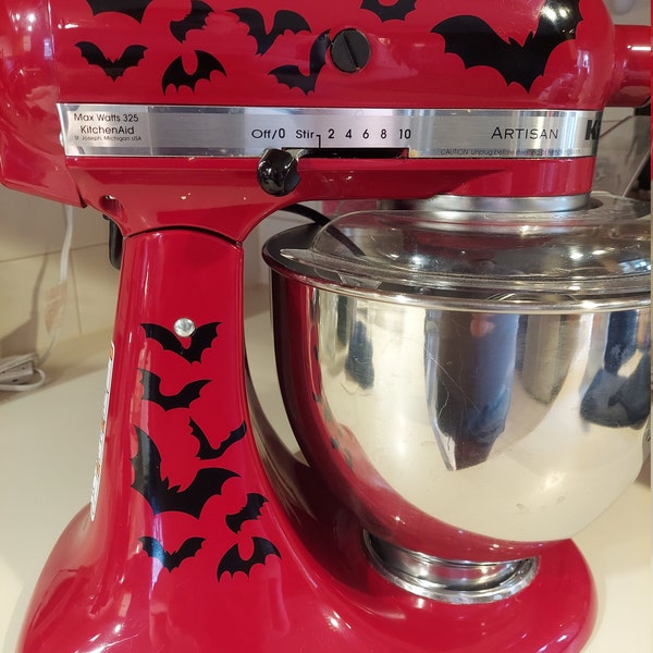 Halloween Spooky Bats Swarm - Vinyl Decal Set for Kitchen Mixers - Etsy