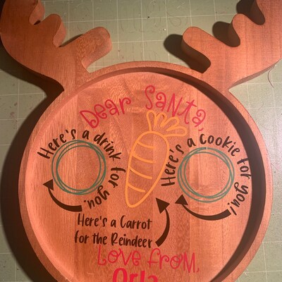 Santa Plate Design. Svg / Dxf / Eps / Png Files. Digital Download ...