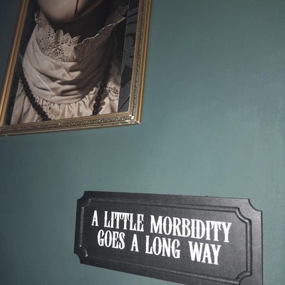 Personalised Gothic Wall Plaque Custom Name/phrase/quotes Witchy Gift ...