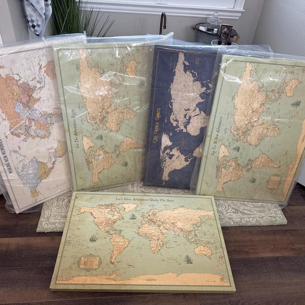 Push Pin Map USA | Personalized Travel Map of the US | Executive Style ...