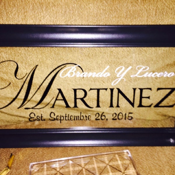 Personalized Acrylic Family Name Sign With Established Date 11x21 - Etsy