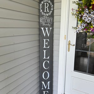Hello Cursive Welcome Porch Sign Summer Sign Spring Sign - Etsy