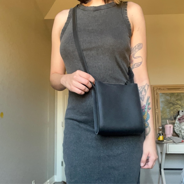 Minimalist Small Backpack for Girls, Leather Knapsack, School Rucksack ...