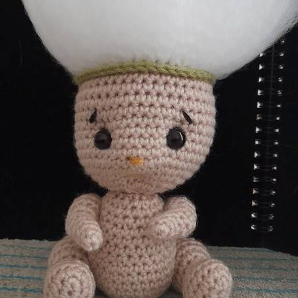 Amigurumi Baby Dandelion Crochet Pattern, Crochet Flower Doll, Fake ...