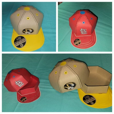 Mini Baseball Cap Box SVG Template, Baseball Hat Box SVG, Favor Box SVG ...