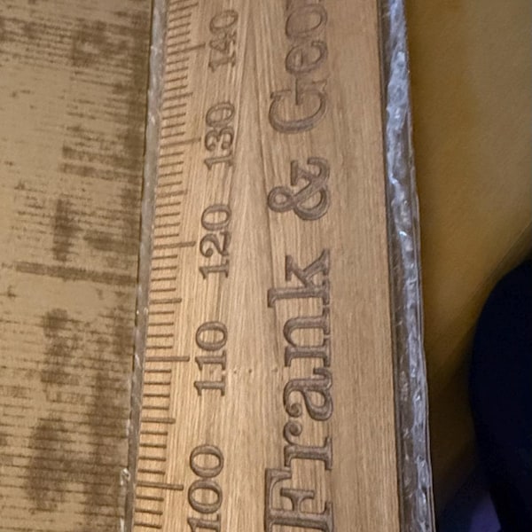 Oak Faced Height Chart, MDF Children's Height Chart, Growth Chart ...