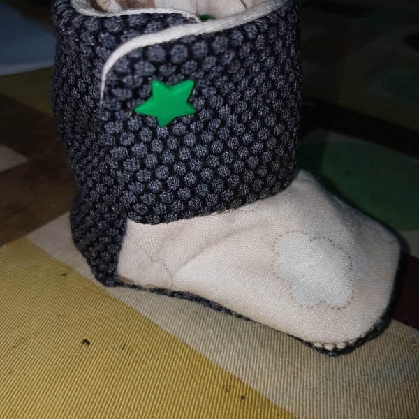 Knit Baby Boots Bootie Shoe Sewing Pattern • PDF Sewing Pattern • Baby ...