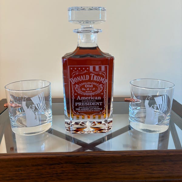 Donald Trump Mugshot | President Trump Decanter | Conservative Gift ...