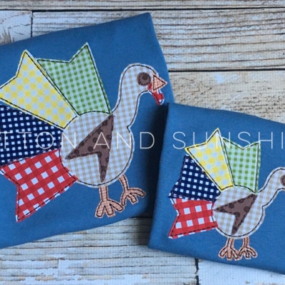Funky Turkey Thanksgiving Embroidery Applique Design - Etsy