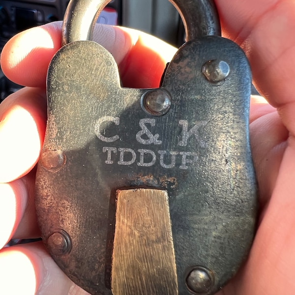 Antique Love Lock With Keys, Custom Love Lock, Engraved Love Lock ...
