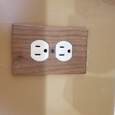 Wenge Wood Switch Plate Covers Modern Wood Light Switch Cover - Etsy