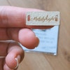 Personalised Set of 50 Rectangle 28x12mm Faux Leather Labels. Leather ...