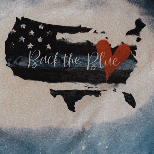 Back the Blue PNG, USA, Digital Download, Thin Blue Line, Police Design ...