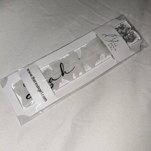 Blue Fully Customisable Bookmark Personalised Bookmark Booklover Gift ...