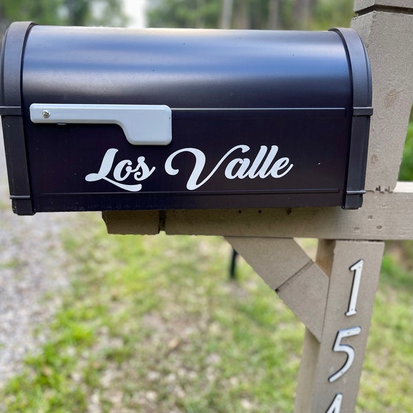 Personalized Reflective Mailbox Decal - Custom Reflector House Address ...