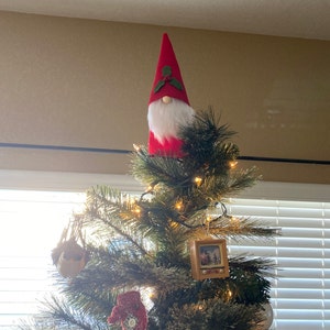 Gnome Christmas Tree Topper | Etsy