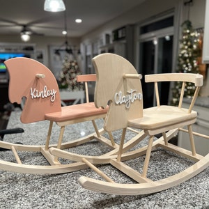 Personalised Wooden Rocking Horse Toy Toddler Rocking Horse With a Name ...