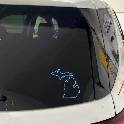 Michigan Car Decal, State of Michigan Car Decal, Pure Michigan, State ...