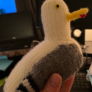 Big Jeff the Gull Knit Kit Seagull Knitting Pattern Kit Knit a Cute ...