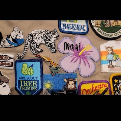 Embroidered Hibiscus Hawaiian Flower Iron on Patch Sunkissed Gold - Etsy