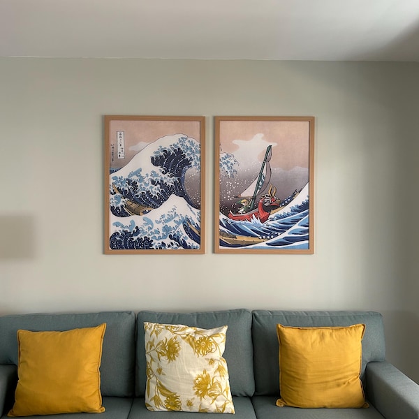 Jujutsu Kaisen Poster 3 Set Framed Wall Art / Canvas / Art Print, Manga ...