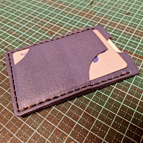 Leather Card Holder Pattern, Leather Card Holder Pdf, Card Holder ...